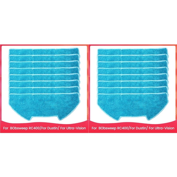 16X Replacement Mop Pads for BObsweep RC400/ for Dustin/for Ultra ...