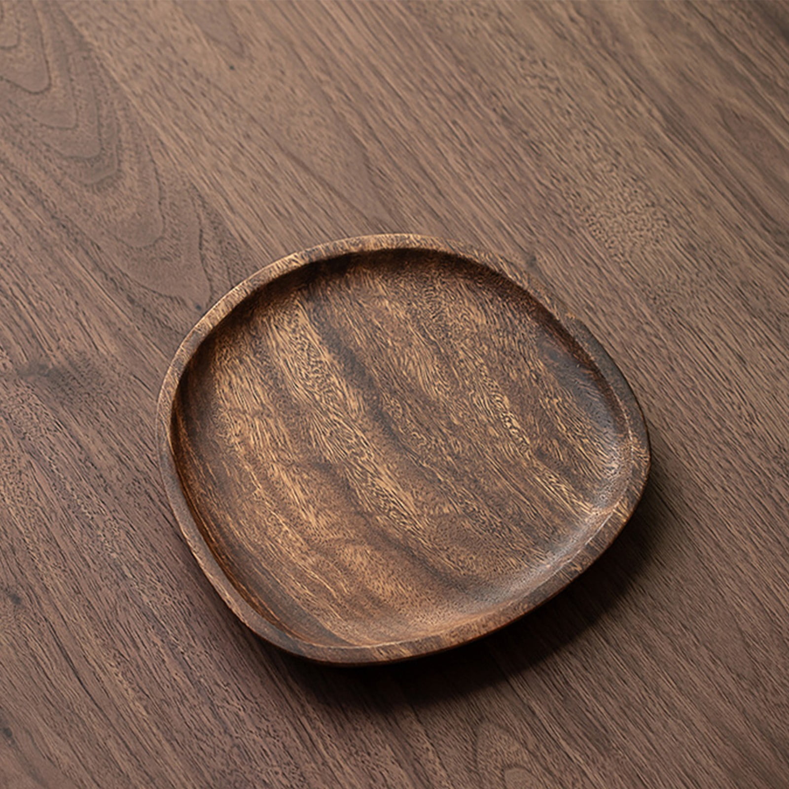 16X13 Round Wooden Tray A, Dry Tea Serving Plate, Cup Storage Tray ...
