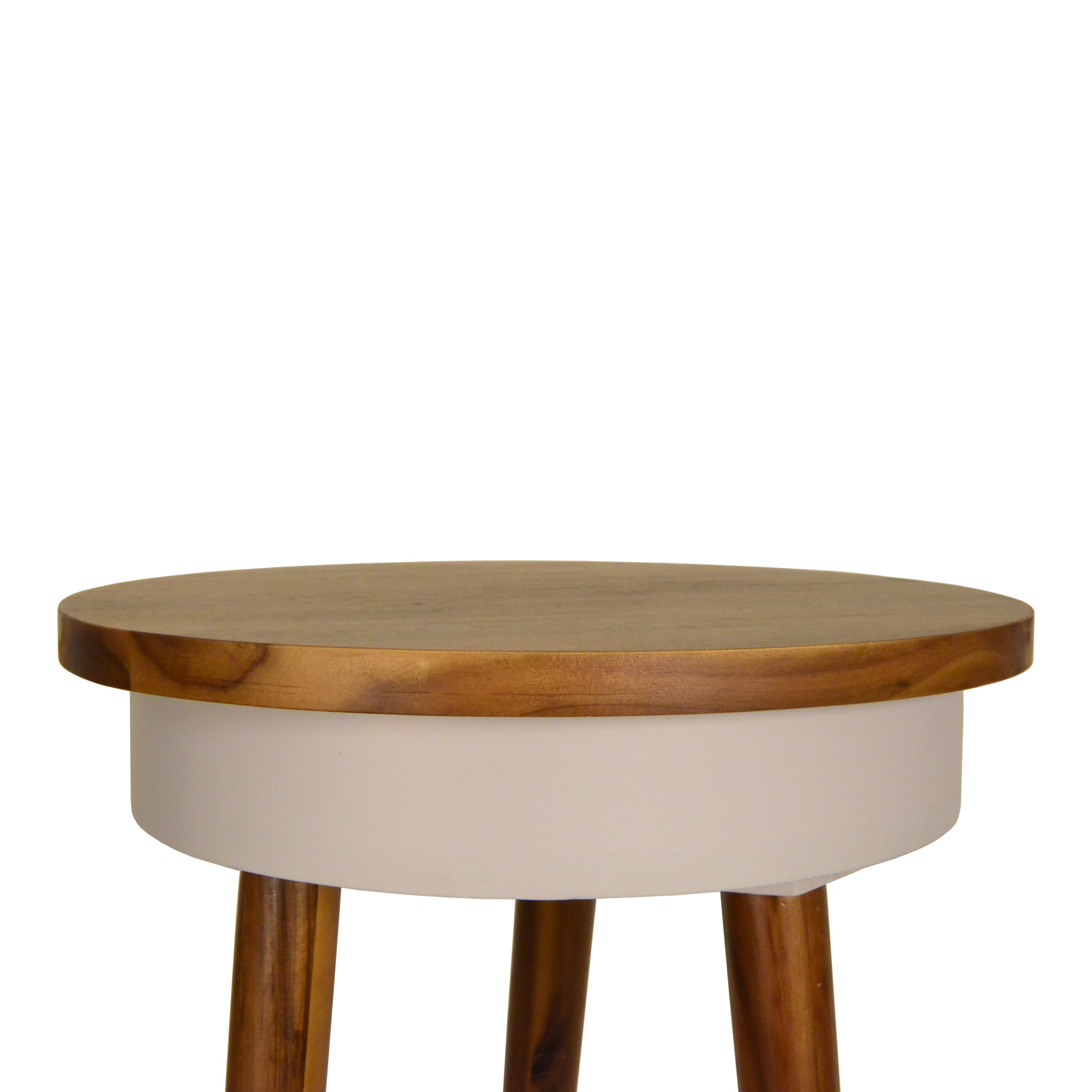 Decor Therapy Indoor Traditional Space-Saving Wood Rectangle End Table ...