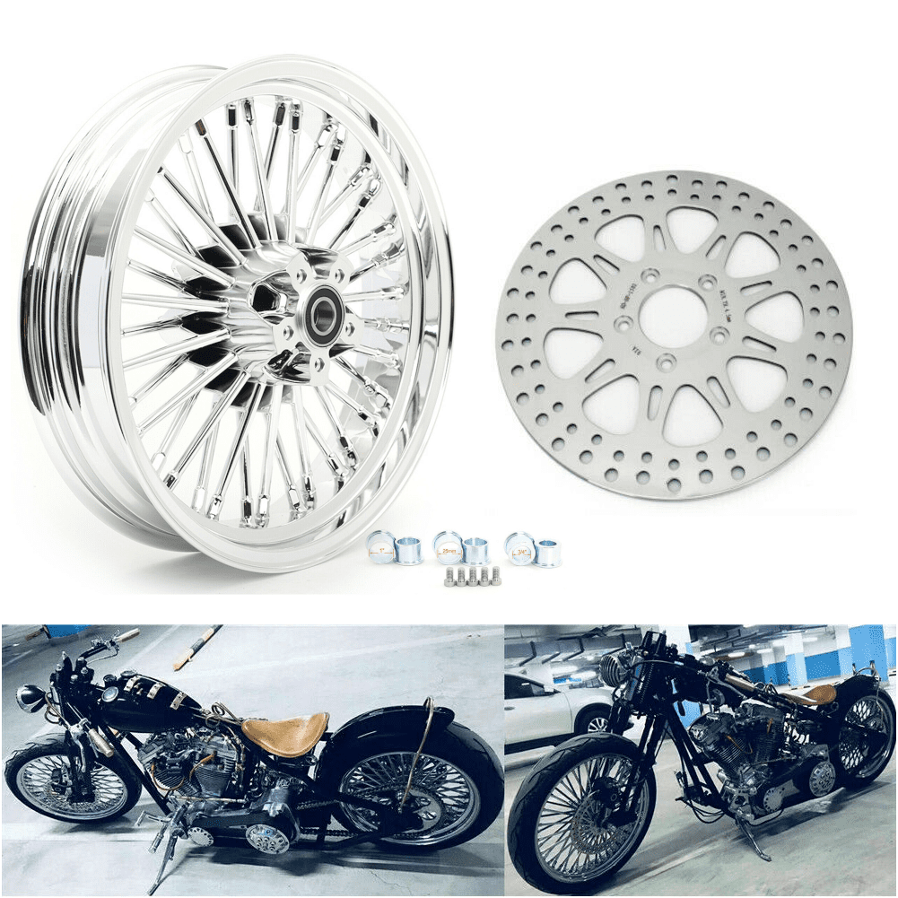 16X3.5 Fat Spoke Front Wheel Rim Rotor for Harley Softail Heritage ...