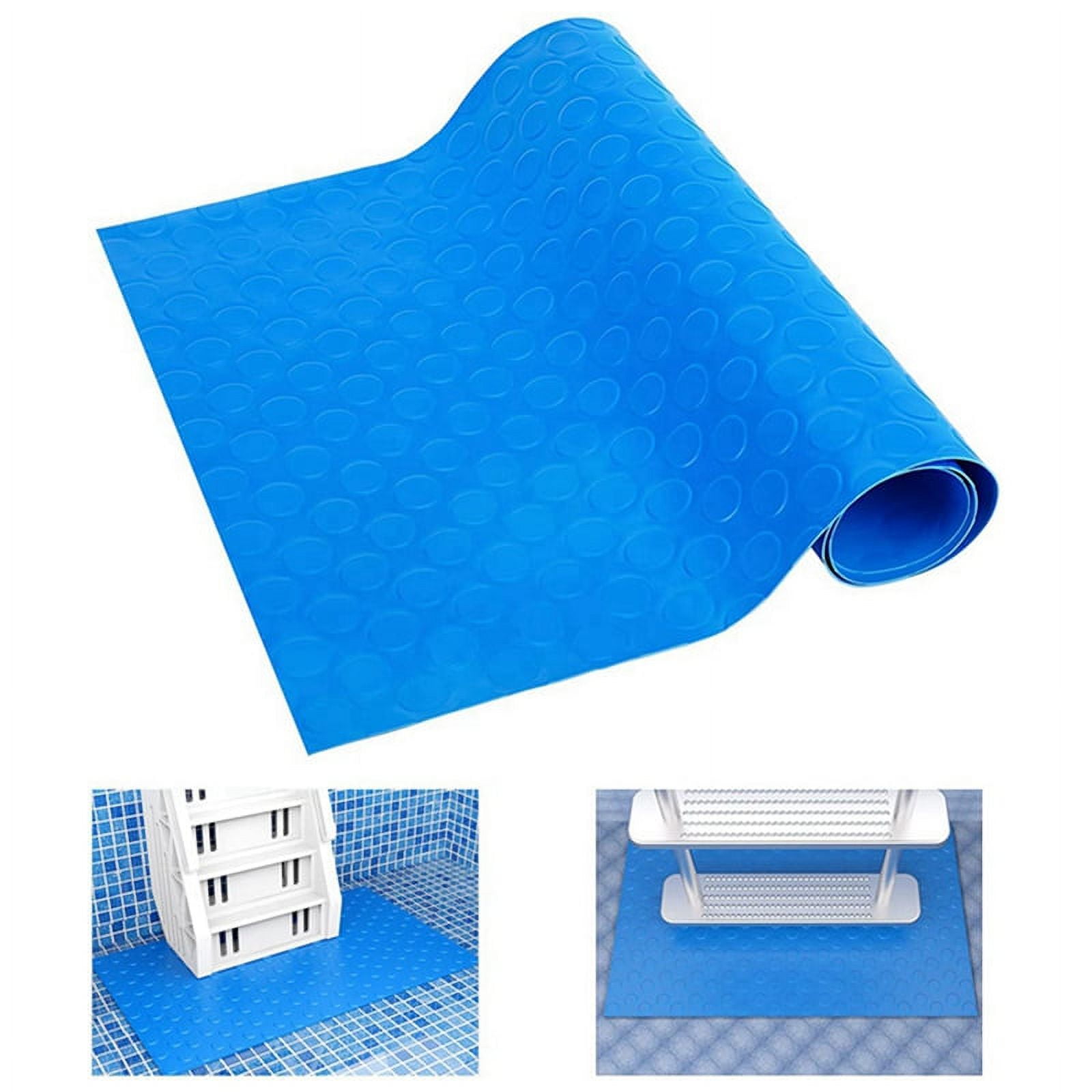 16X36In Pool Ladder Mat-Swimming Step Mat+Non-Slip Texture-Ladder Pad ...