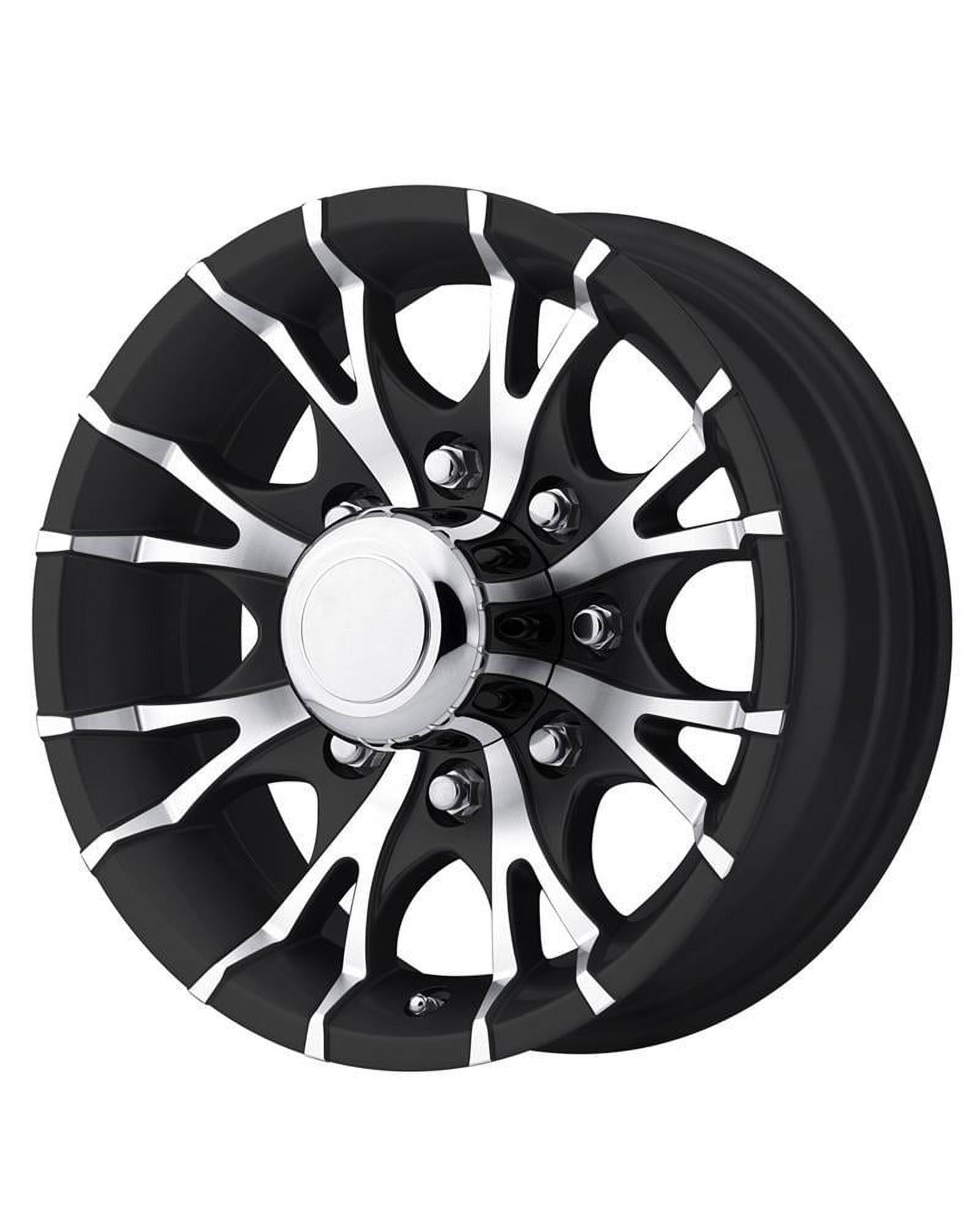 16X6 8-Lug on 6.5" Aluminum T07 Trailer Wheel - Black - T07-66867BM ...