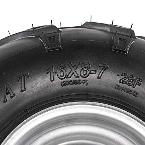 16X8-7 ATV Tires Tubeless for Go Kart UTV Quad Bike Buggy - Walmart.com