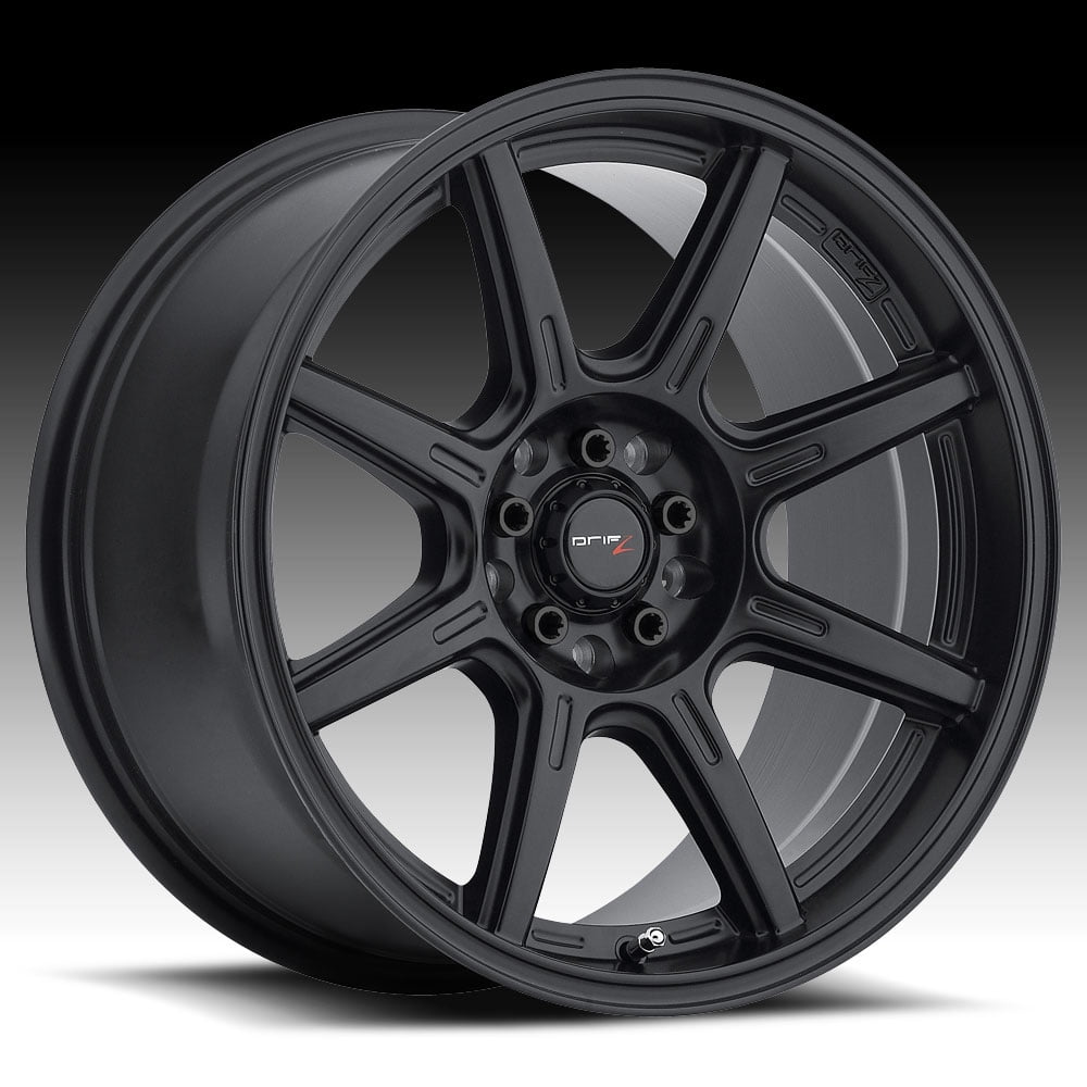 16X8 Drifz 308B Spec-R Black Wheel Rim +38 4X100 & 4X4.50 Qty 1 ...