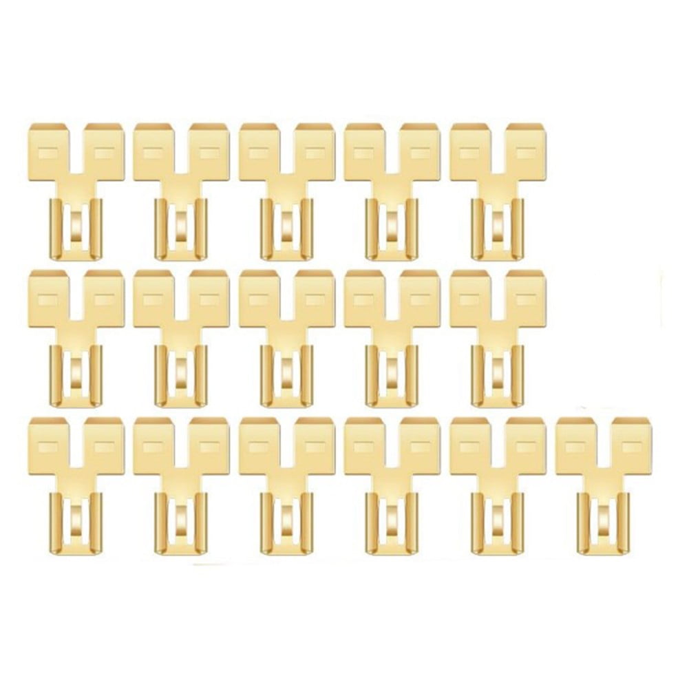 16Xdual Piggyback Spade Connectors Quick Disconnect Electrical Terminal ...