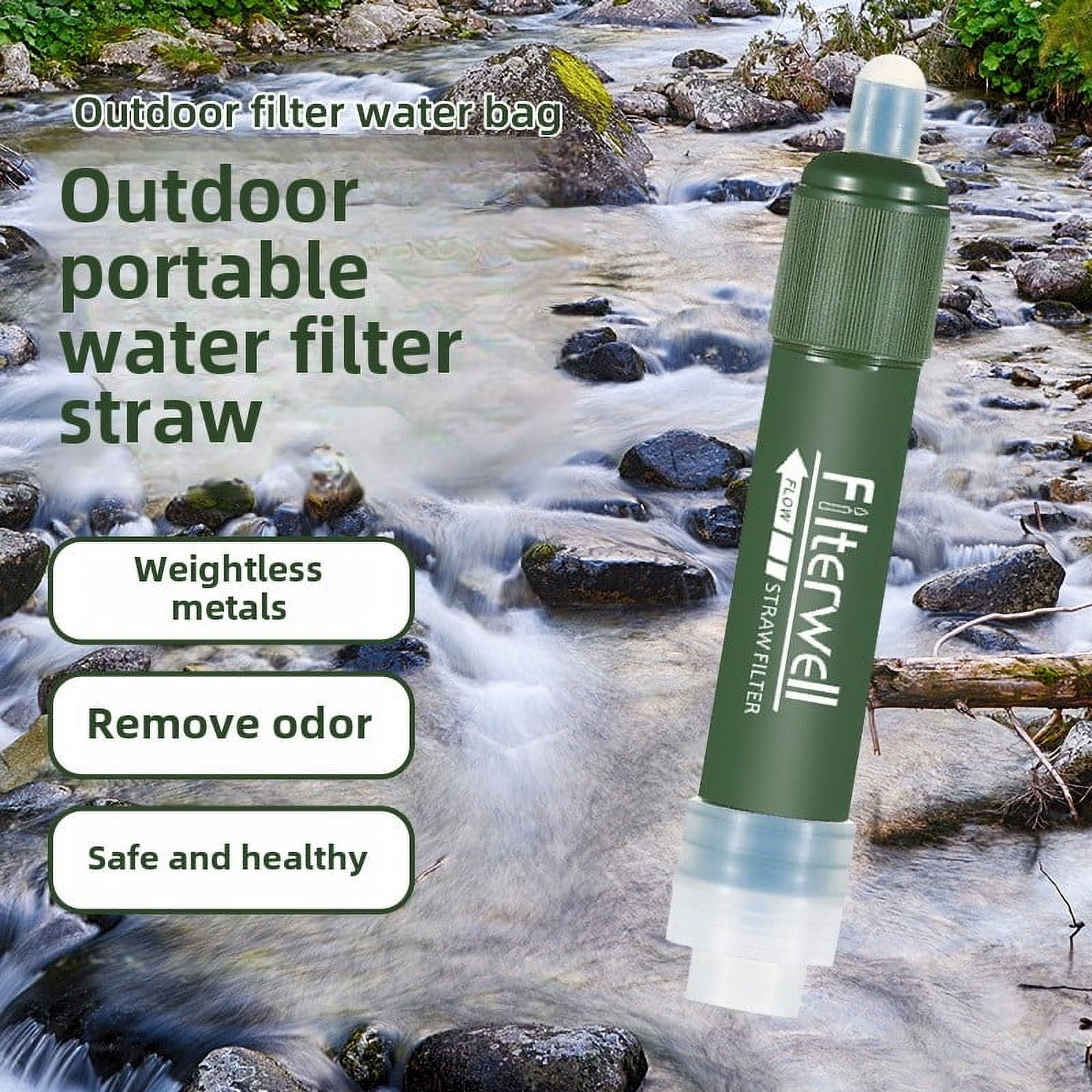 16cm*8cm Portable Outdoor Water Filter, Camping Hiking Travel ...