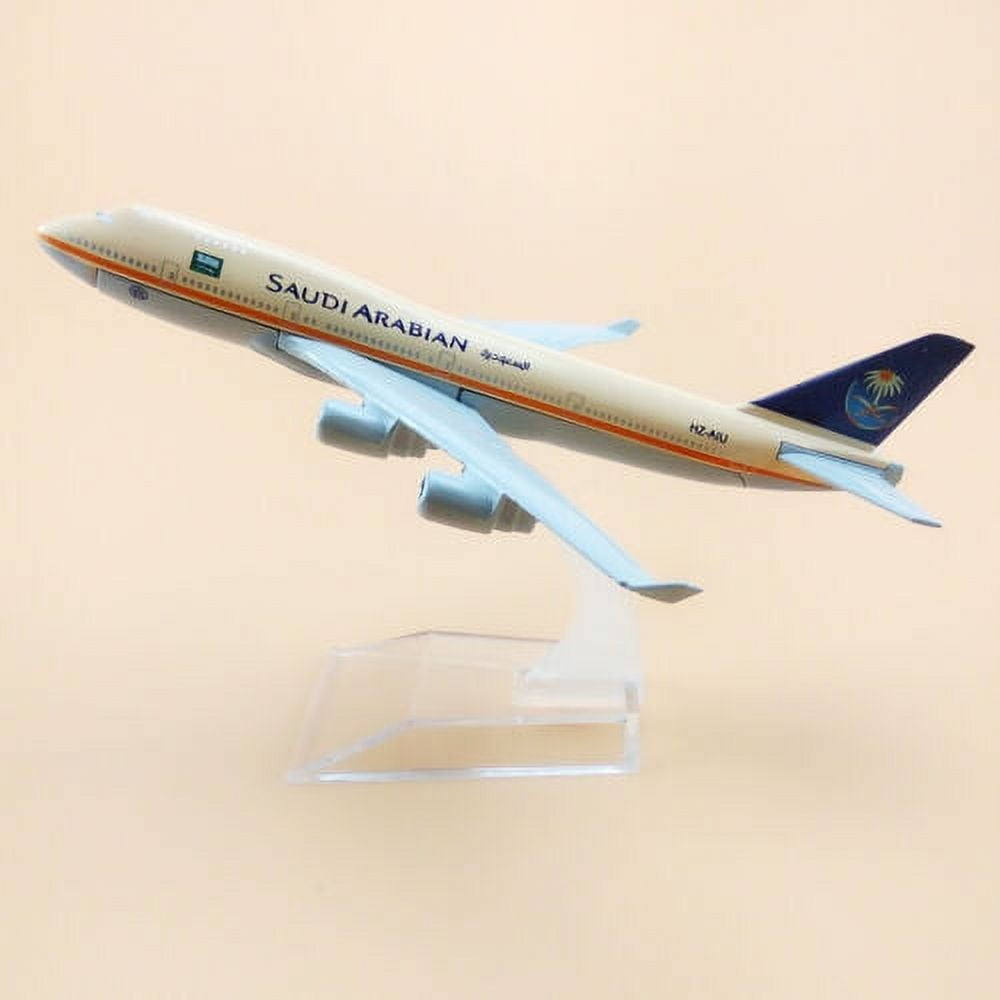 16cm Airplane Model Plane Air Saudi Arabian Airlines Boeing B747 400 ...