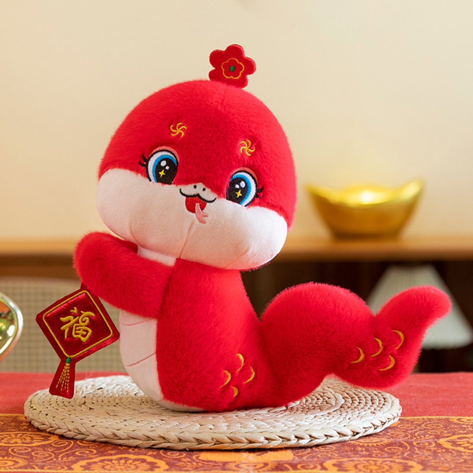 16cm Chinese New Year Plush Snake 2025 Lucky Snake Stuffed Plush ...