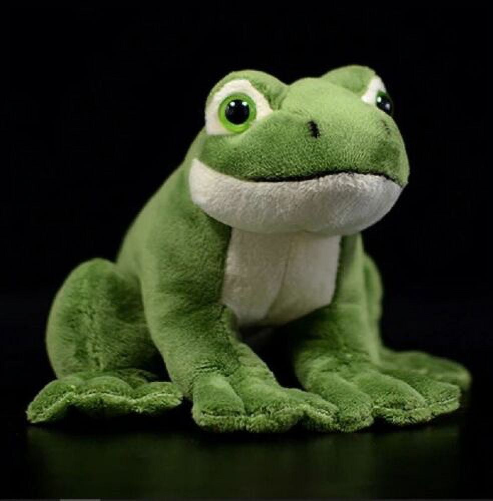 16cm Green Mini Sitting Frog Plush Toy Stuffed Animal Soft Doll Kids ...
