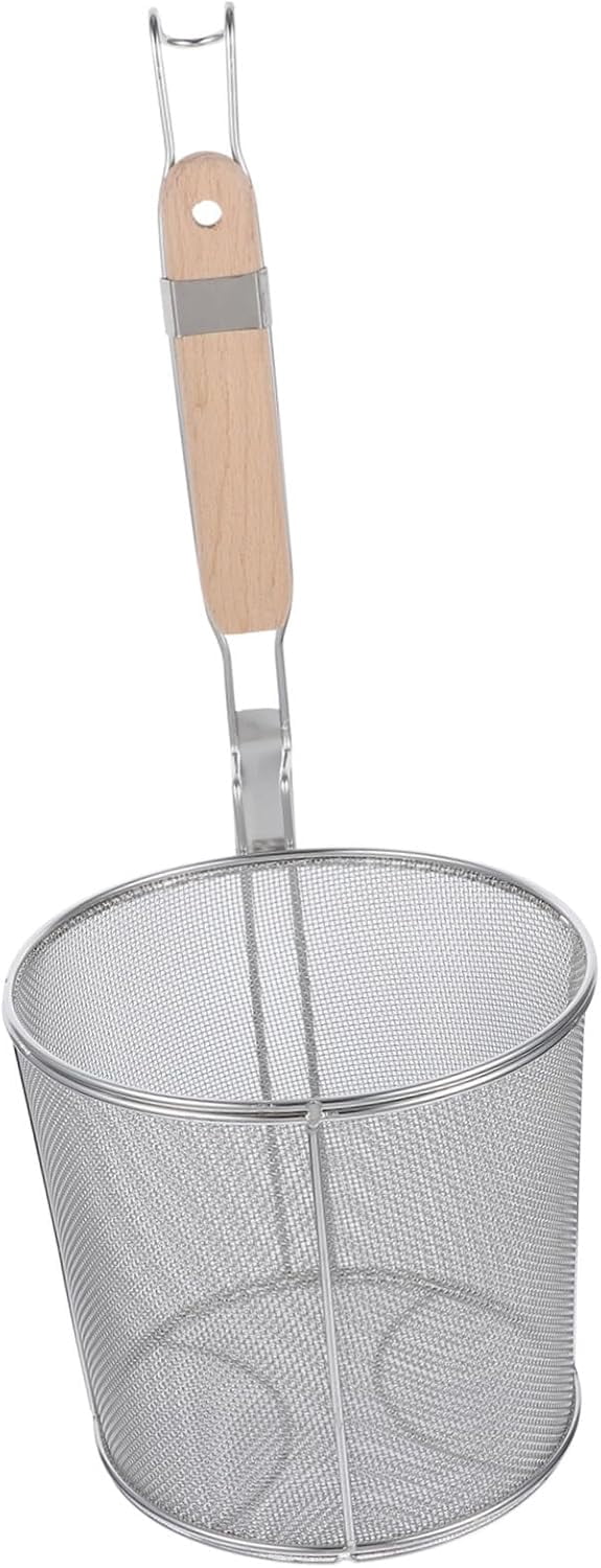 16cm Long Handle Hard Mesh Noodle Strainer Noodle Colander Pot ...