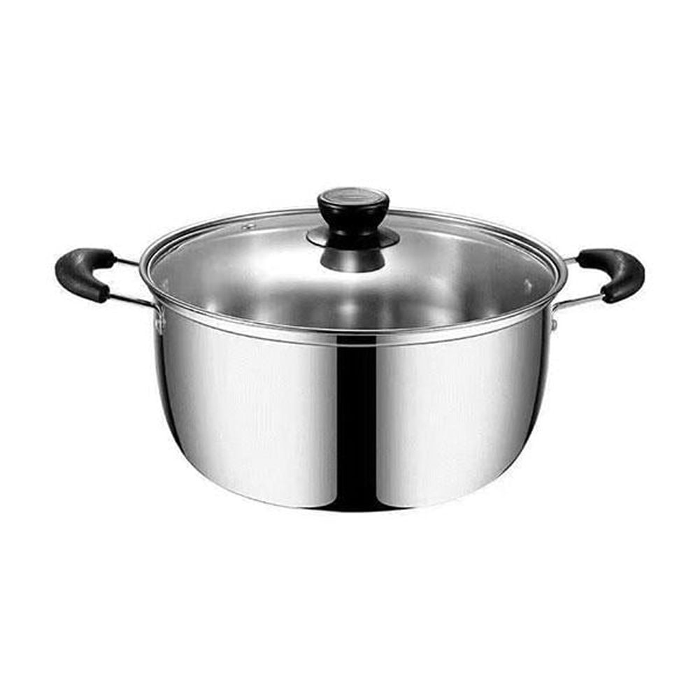 16cm [With Lid] Stainless Steel Soup Pot Household With Handle Small ...