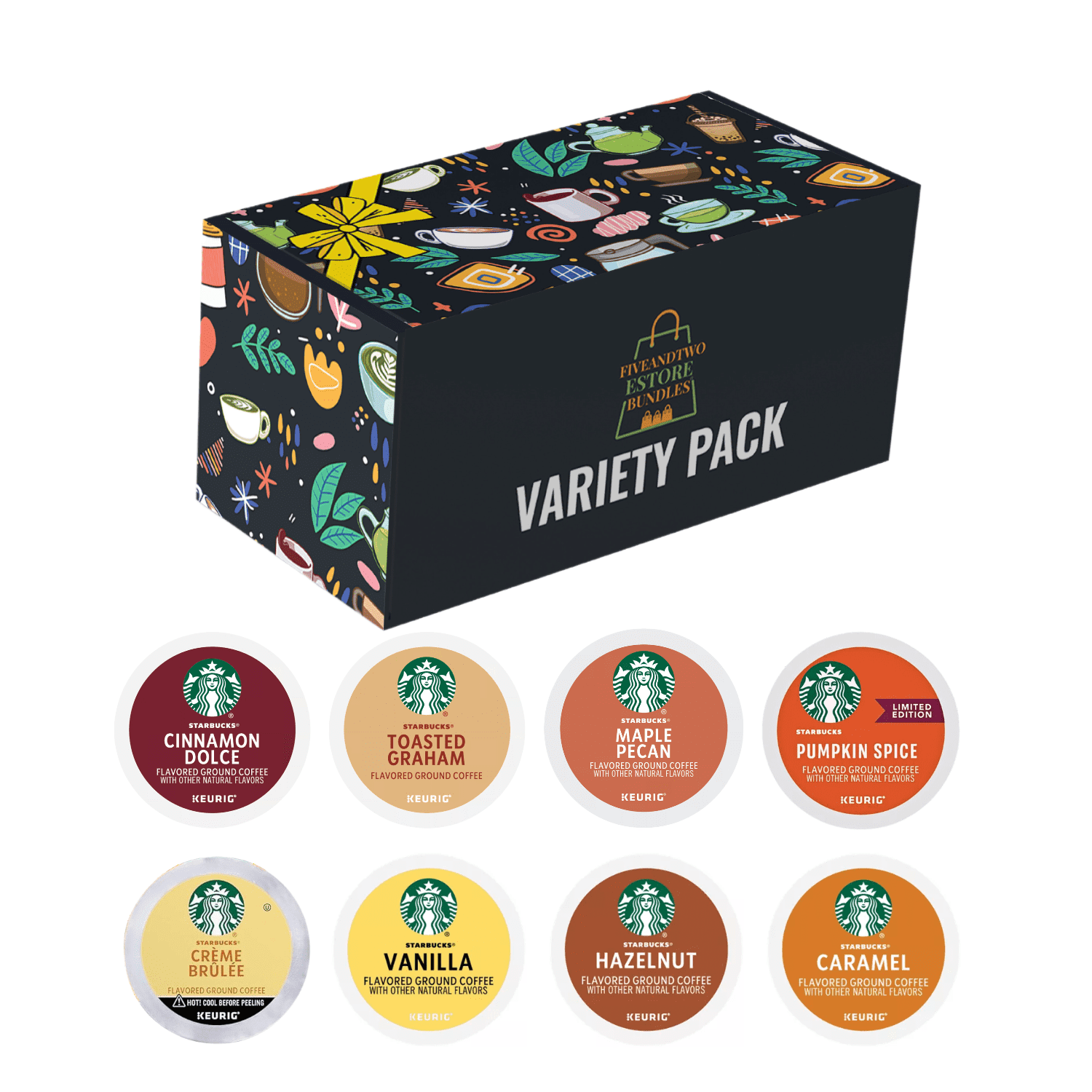 16ct 8 Flavor Gift Box : Starbucks Flavored Coffee K Pods Variety Pack ...