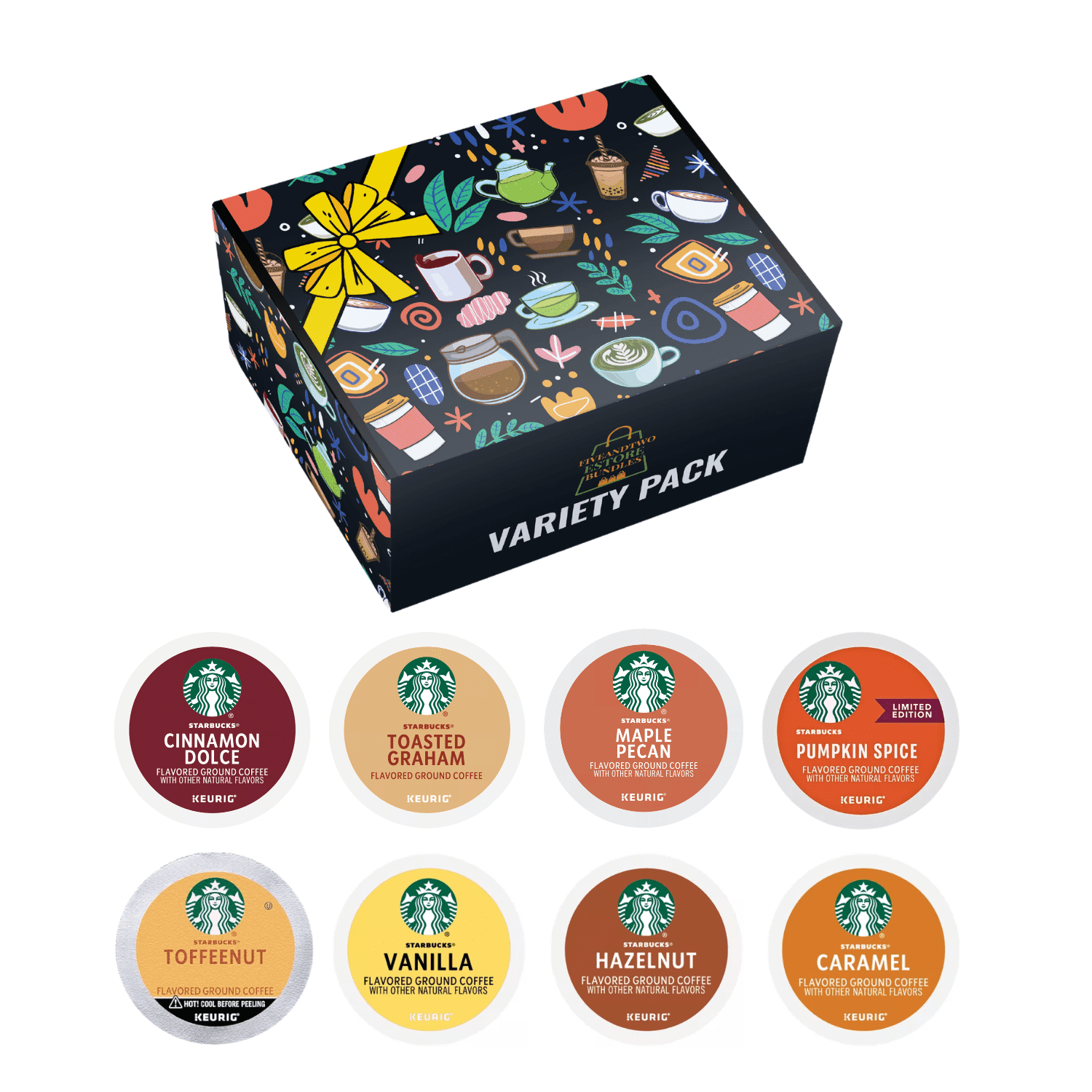 16ct 8 Flavor Gift Box : Starbucks Flavored Coffee K Pods Variety Pack ...