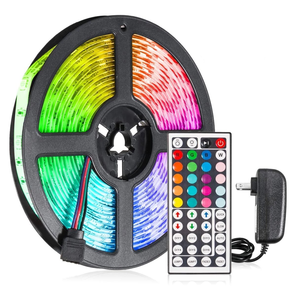 16ft Multicolor Flexible LED Tape Strip Light Kit Waterproof with ...