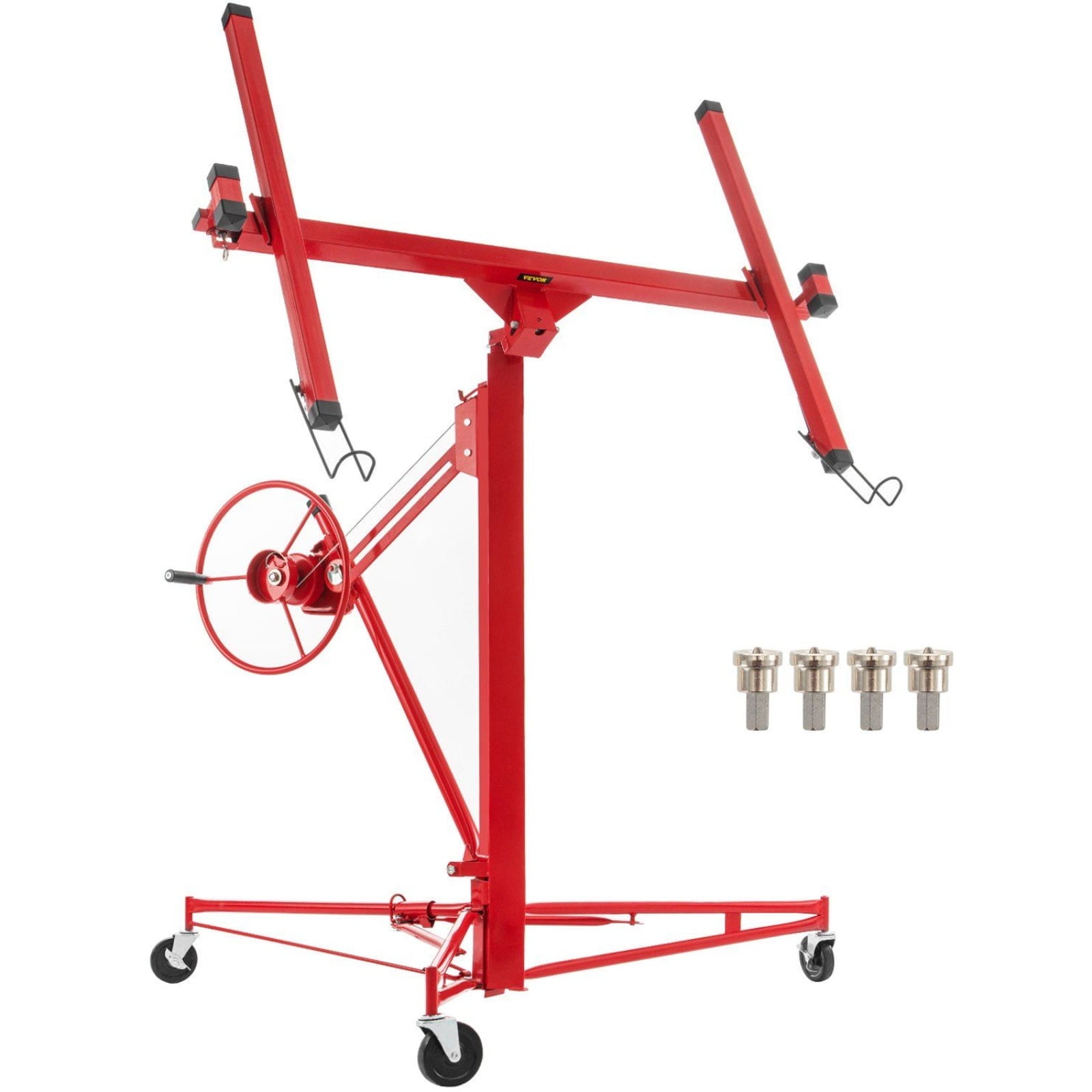 16ft Plasterboard Lift Hoist - 150lb Max, Telescopic Steel Arm ...