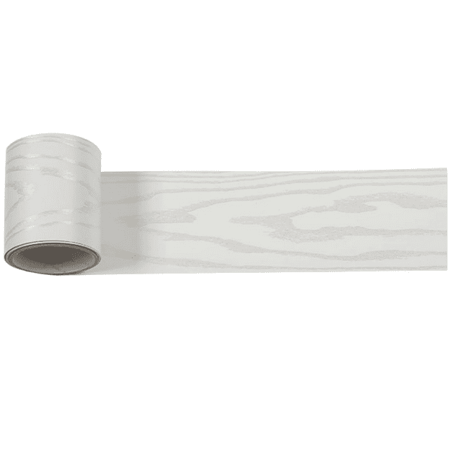 16ft x 3in Silver White Wood Wallpaper Border Wall Border Textured Wood ...