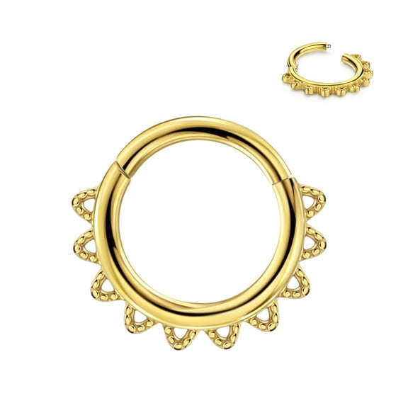 Dangle Septum Piercing Jewelry Star Septum Ring 316L Surgical Steel ...