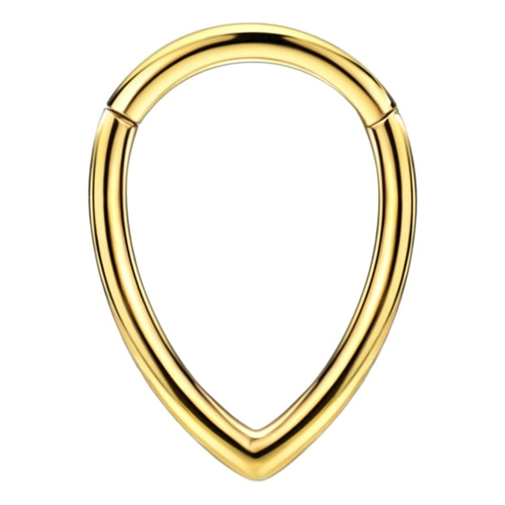 16g Surgical Steel Teardrop Septum Hoop Hinged Septum Rings for Women ...