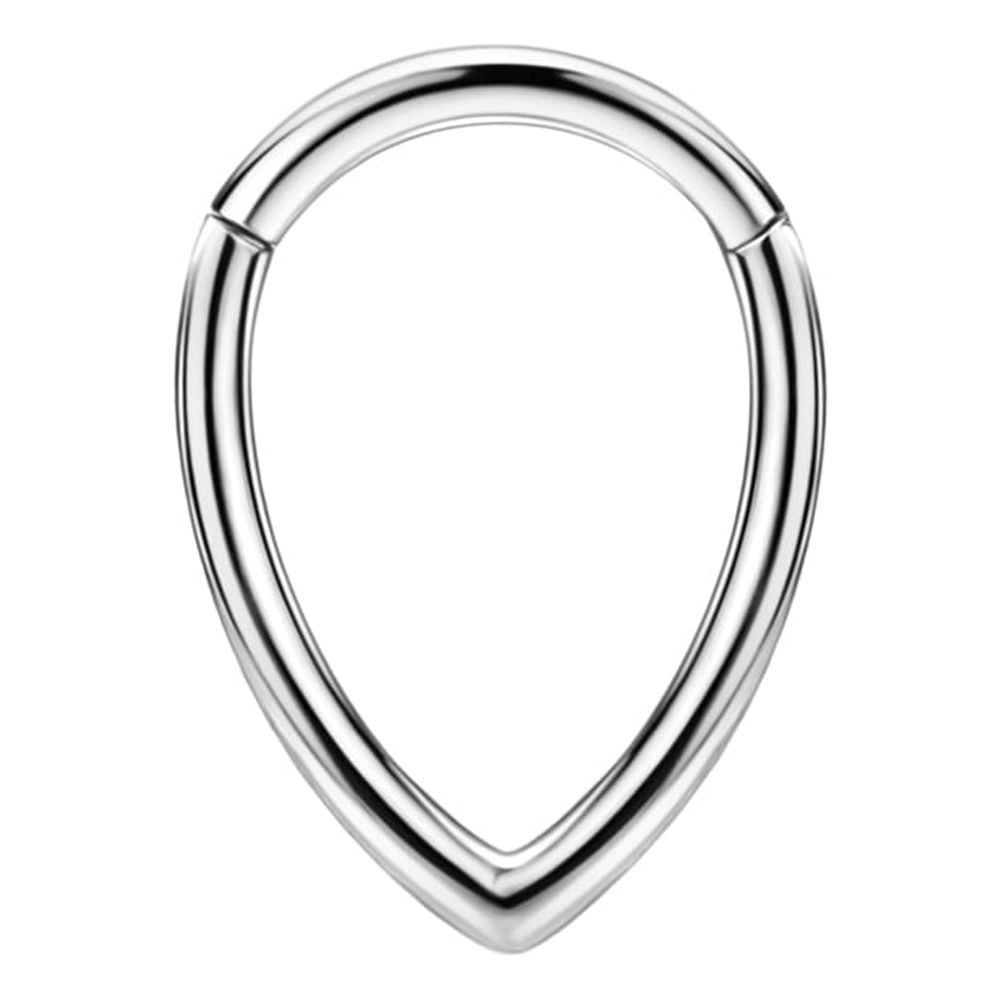 16g Surgical Steel Teardrop Septum Hoop Hinged Septum Rings for Women ...