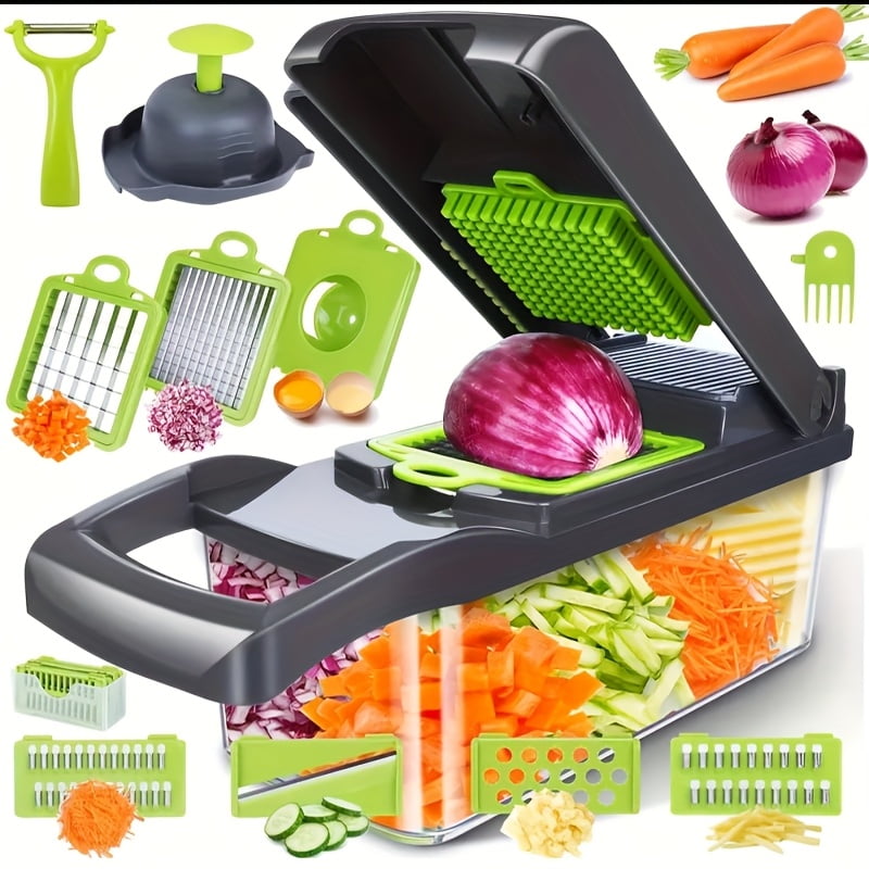 16in 1 Multi-function Vegetable Chopper Set Slicer And Dicer Kit ...