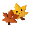 16in 2-Pack Maple Leaf Plush Pillows for Kids & Adults, Soft Stuffed ...