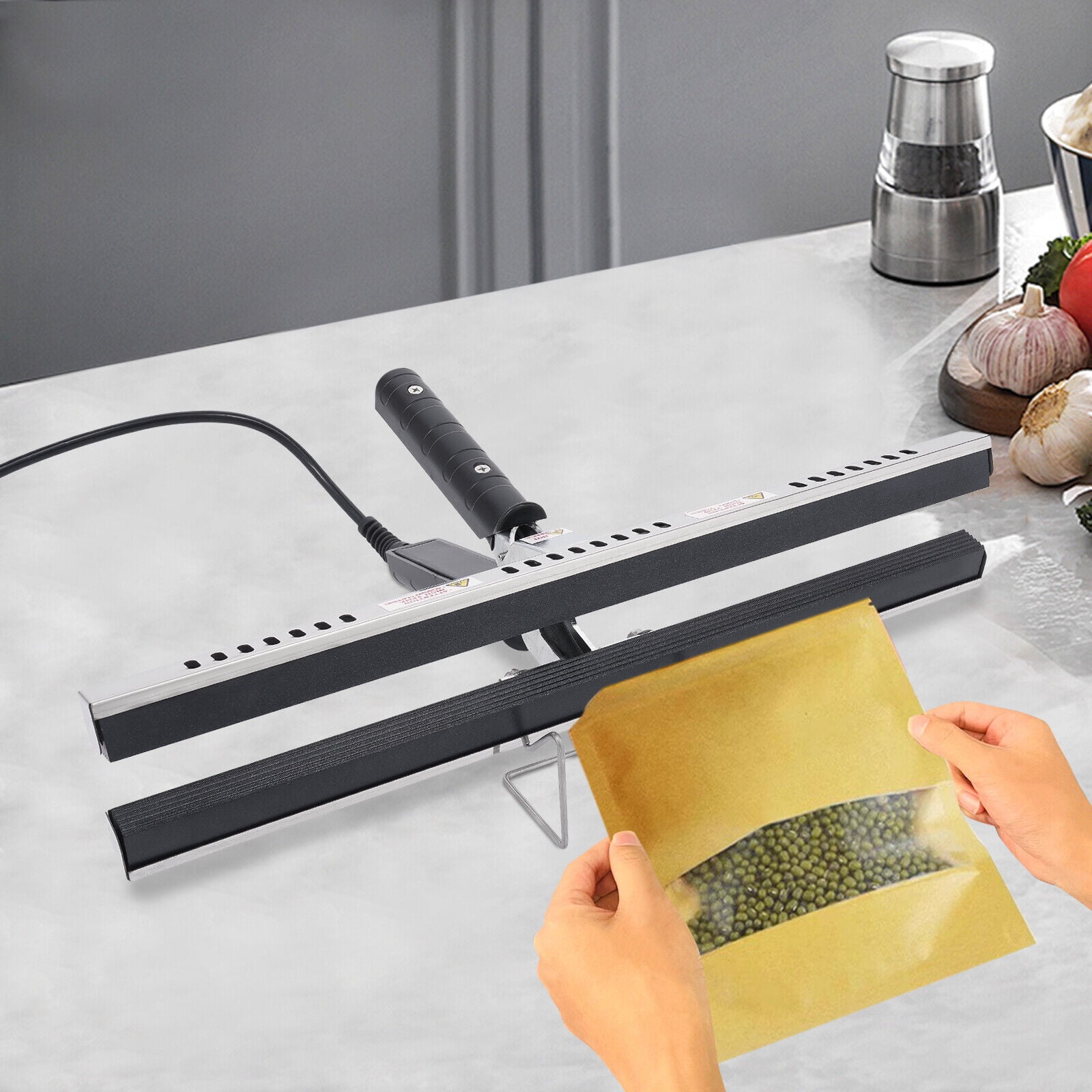 16in Portable Hand Sealing Machine Hand Held Crimp Sealer for Kraft ...