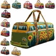 16in Unisex Boho Quilted Weekender Bag - Large Lightweight Hippie ...