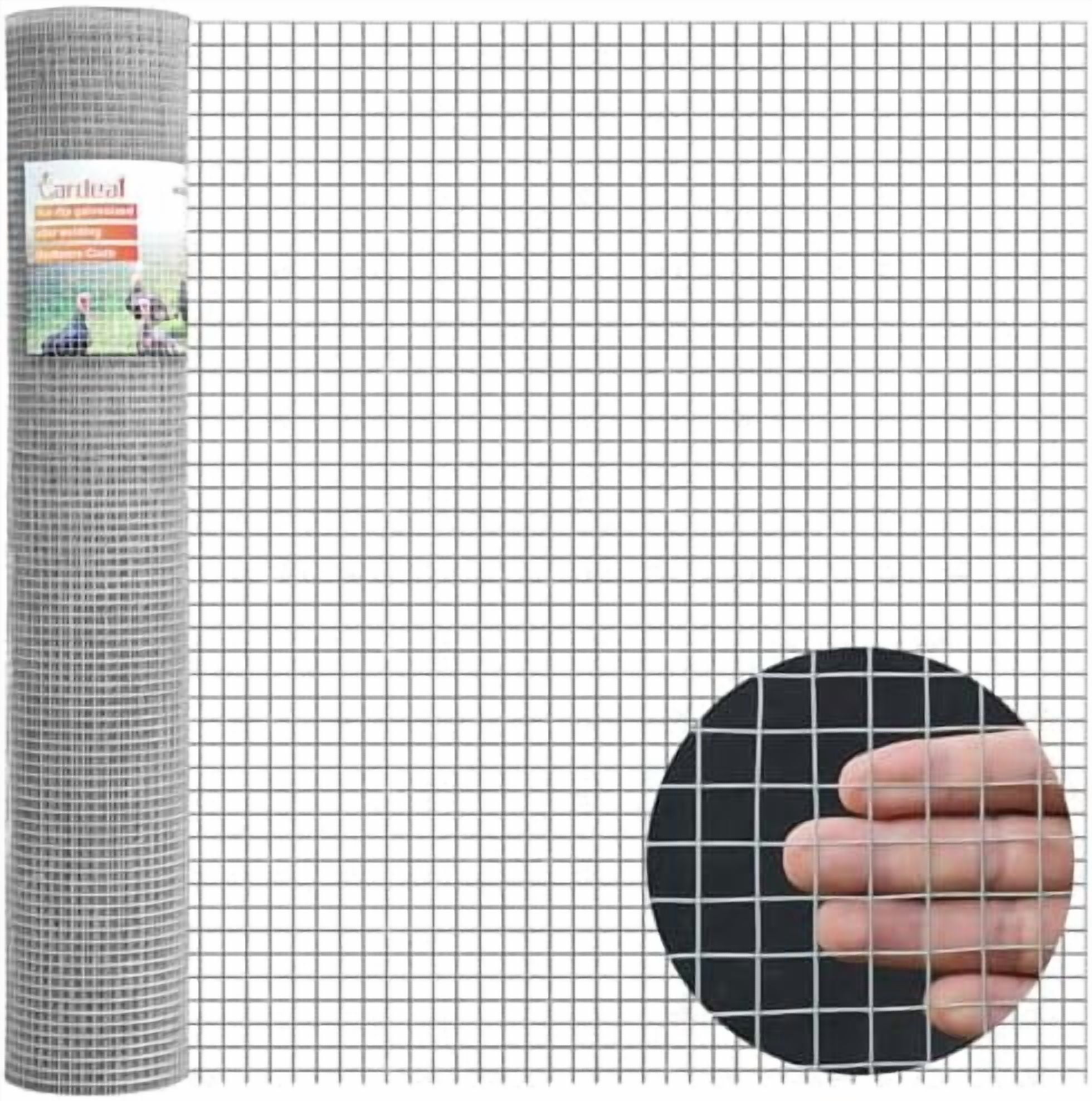 16in x 50ft 19 Gauge 1/2 Inch Hardware Cloth - Double Hot-Dipped ...