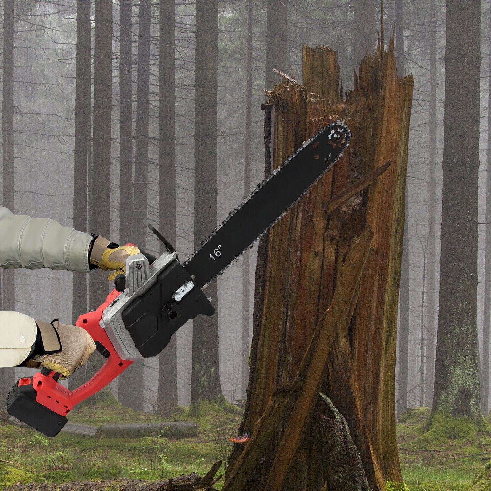 16inch Brushless Chainsaw Rechargeable Electric Cordless Chain Saw with ...