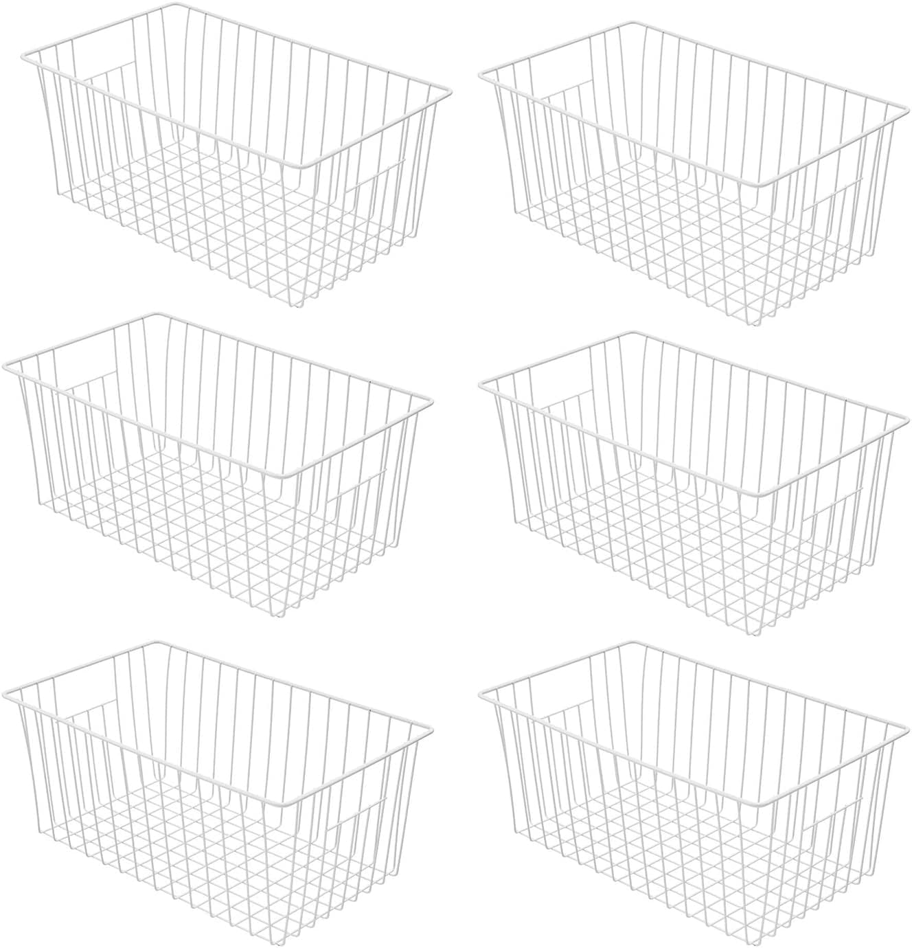 16inch Farmhouse Freezer Wire Baskets Organizer Storage Bins Large ...
