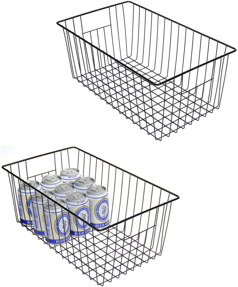 16inch Freezer Wire Storage Organizer Baskets for Upright Freezer 16 ...