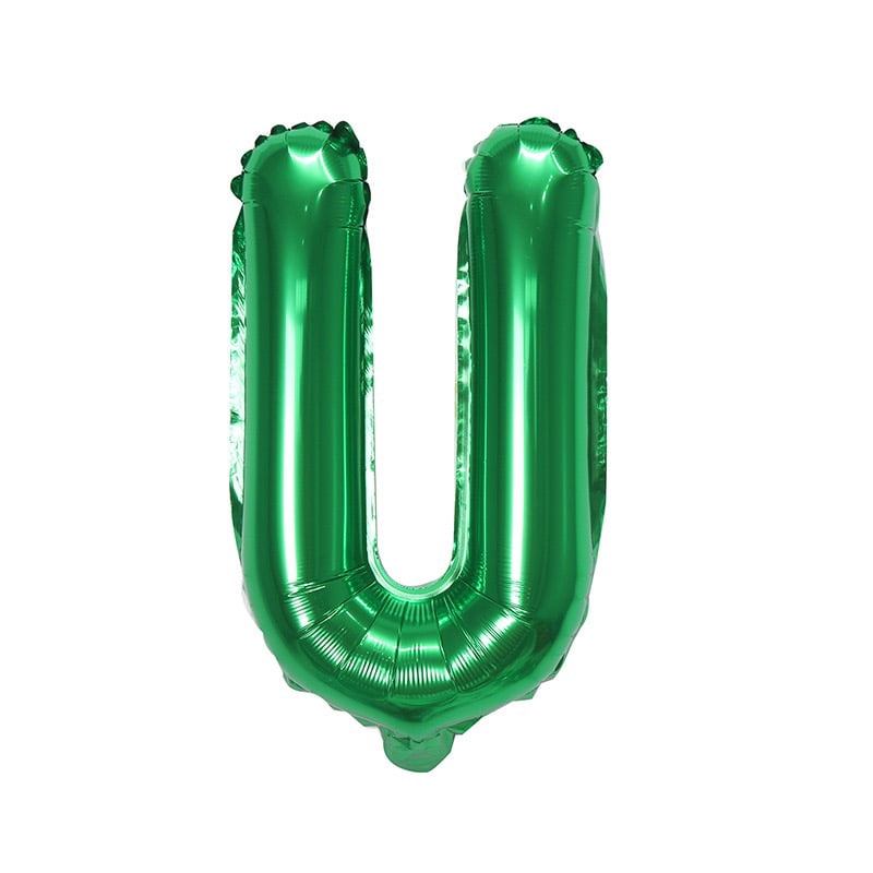 16inch Green Letter A to Z Alphabet Foil Balloons Birthday Party ...