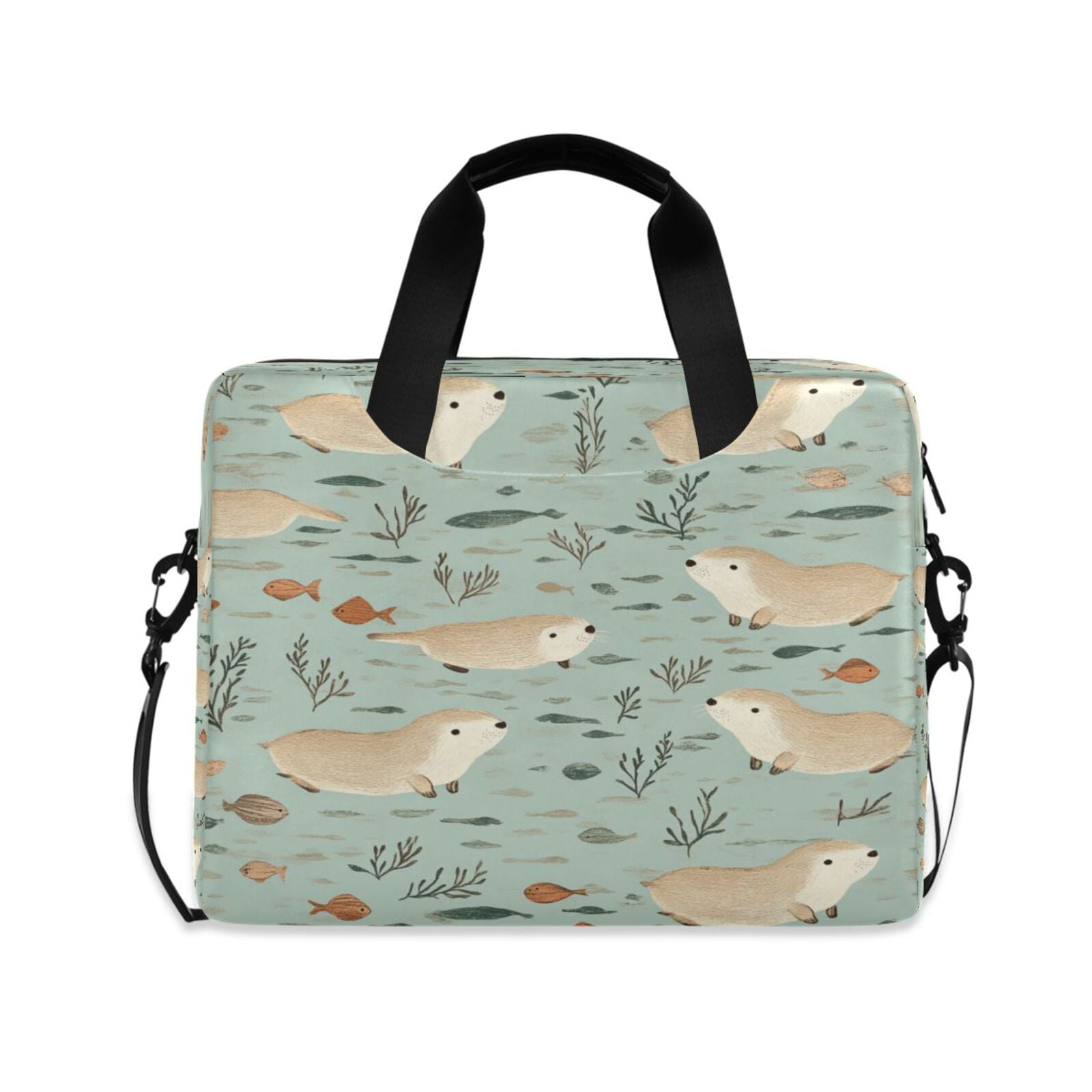 16inch Laptop Briefcase, Business Laptop Bag with Detachable Strap & Padded Compartment, Water ...