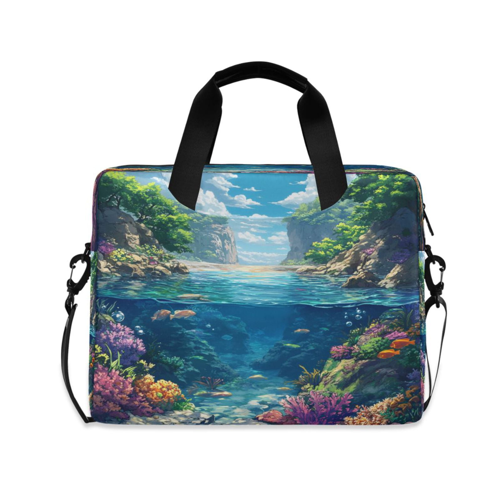 16inch Laptop Briefcase, Business Laptop Bag with Detachable Strap ...