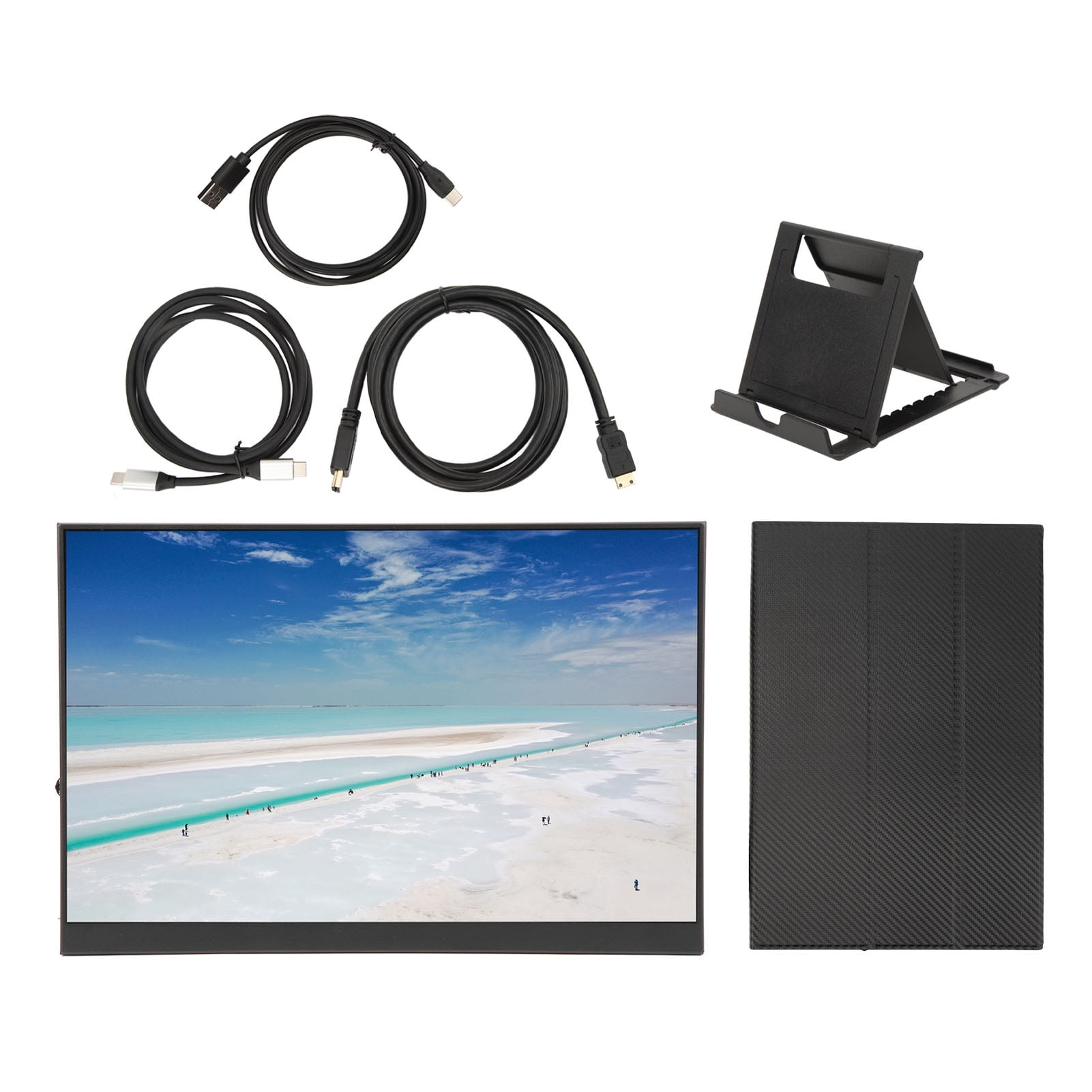 16inch Portable IPS Monitor, 2K HD USB-C Travel Monitor for Phone ...