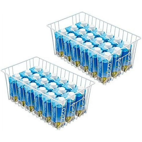16inch Upright Freezer Organizer Baskets for 13-14,16-21 cu.ft Standup ...