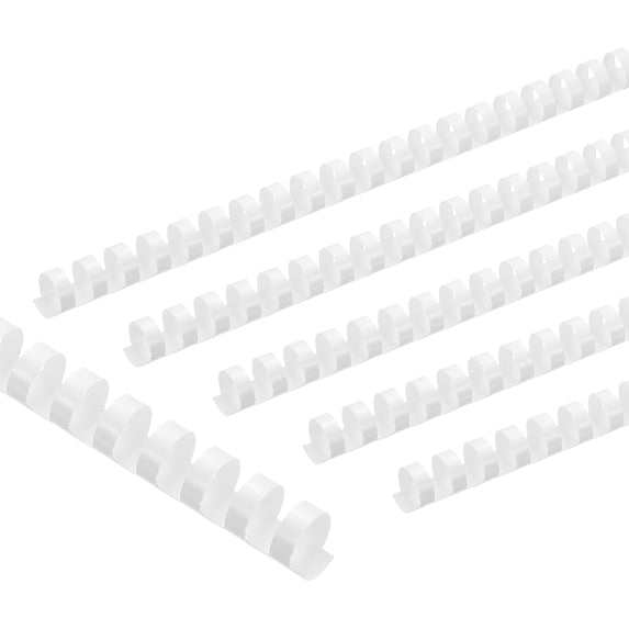 16mm (5/8") Plastic Binding Combs, 50 Pcs 21 Rings Comb Spines 120 ...