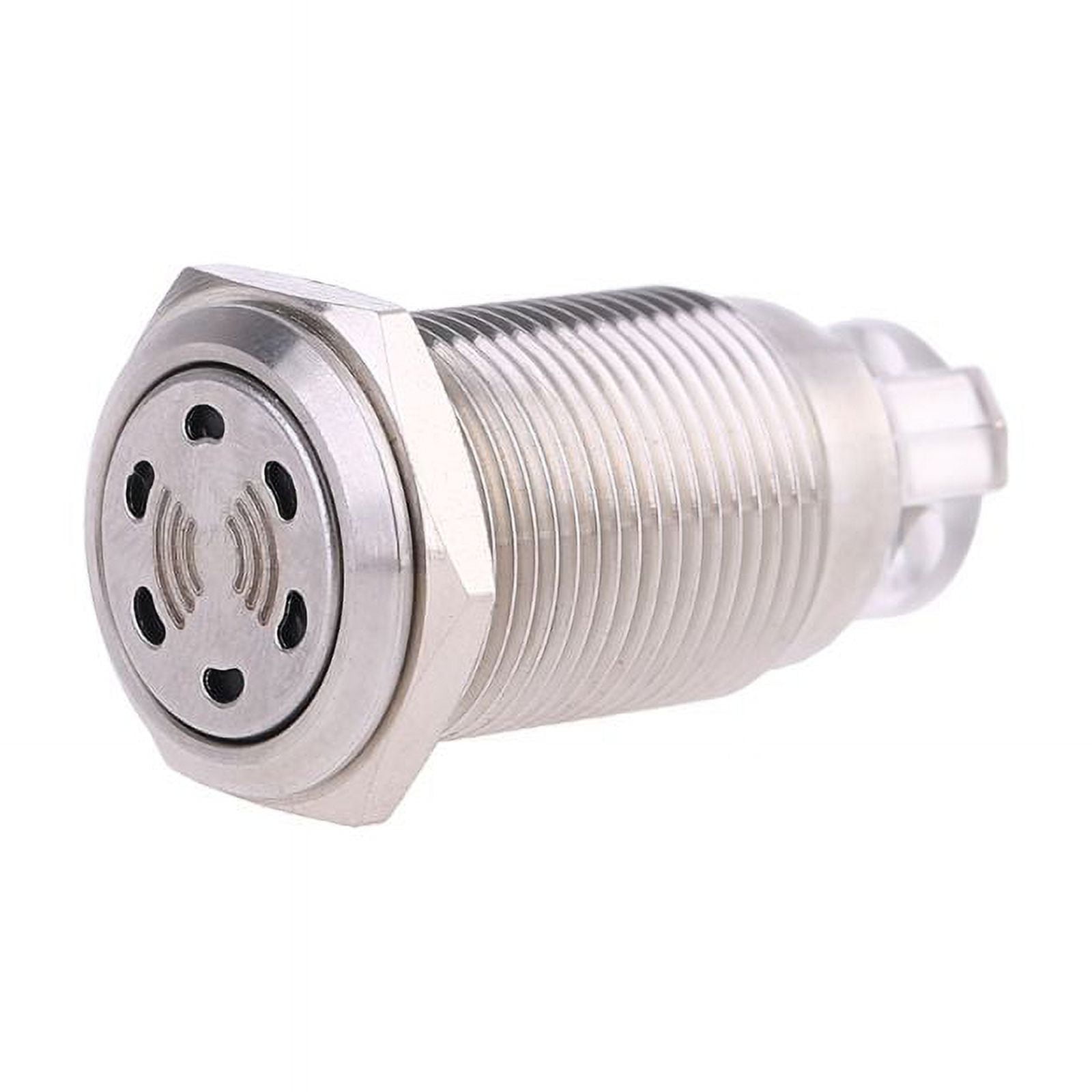 16mm Alarm Electronic Piezo Buzzer 12V Stainless Steel Flash Light ...