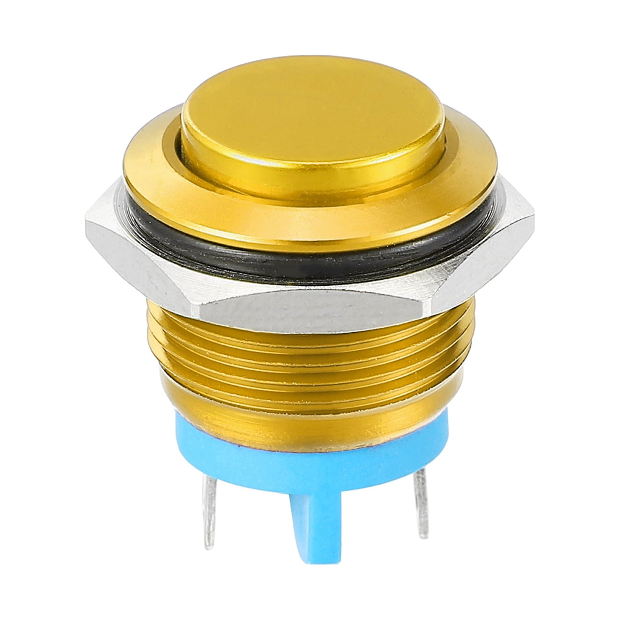 16mm Car Waterproof Push Button Switch Metal Round Start Button SPST ...