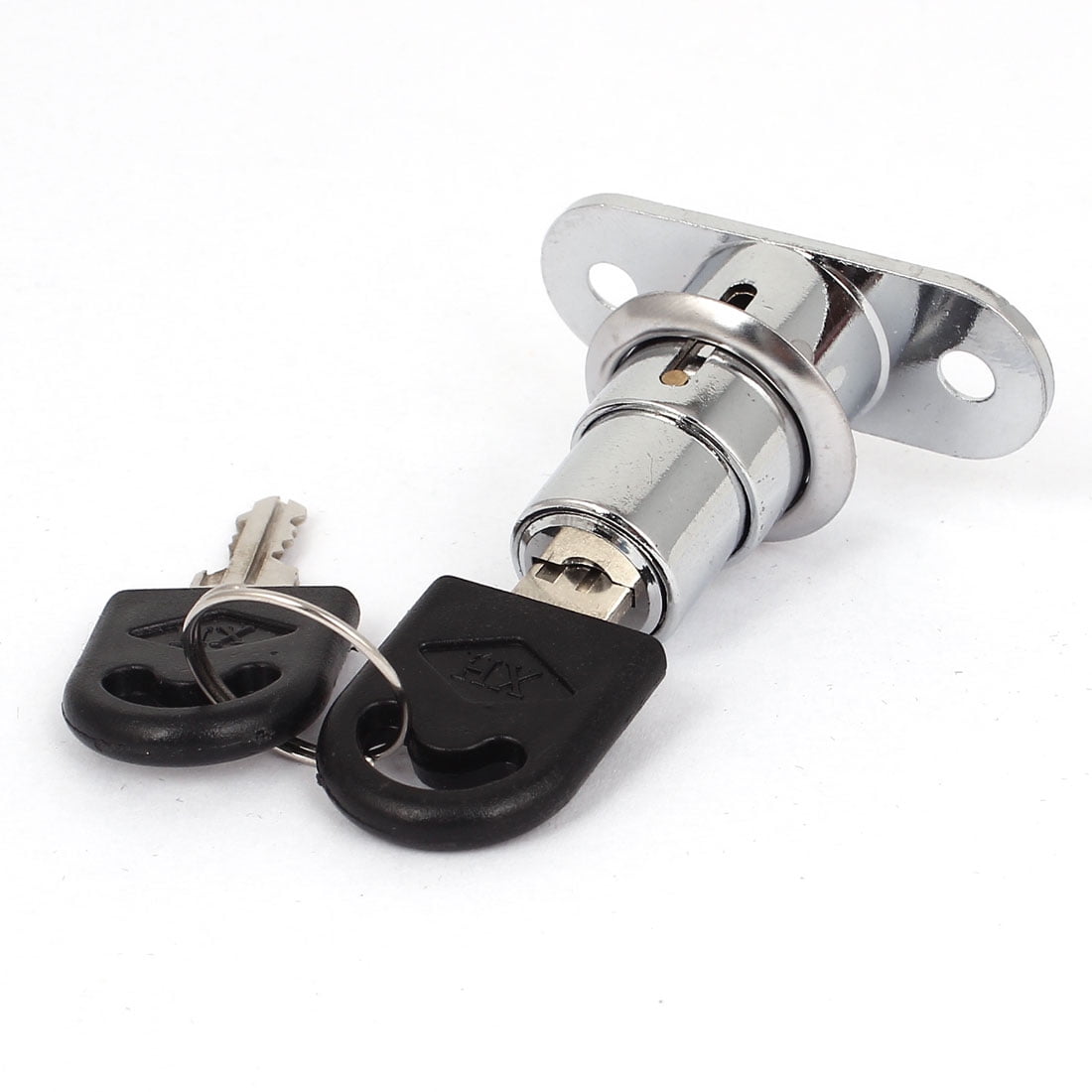 16mm Dia Head Door Showcase Metal Cylinder Plunger Lock Lockset w 2 ...