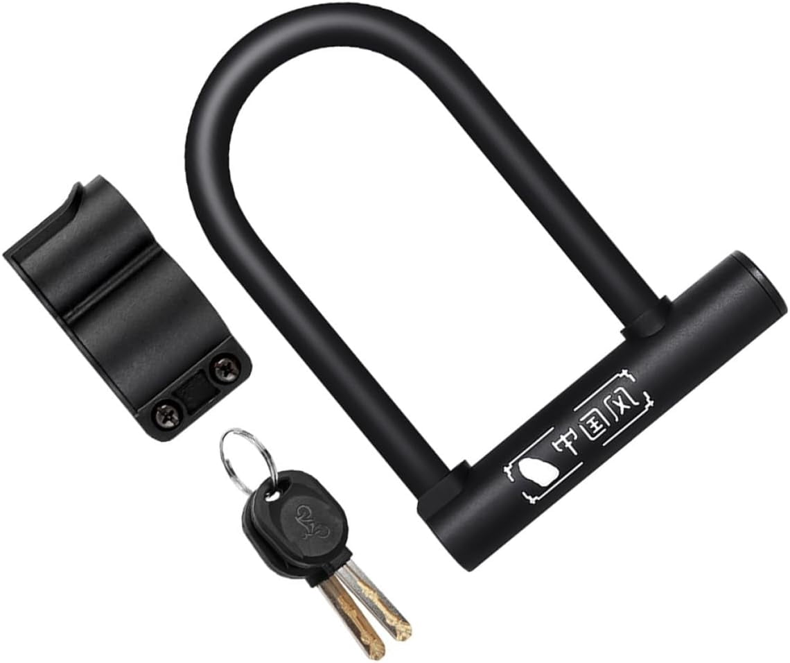 16mm Heavy Duty Hardened Steel Bike U-Lock, Anti-Cut High Security ...