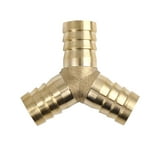 16mm Hose Barb Brass Pipe 3 Way Y Fitting Thread Connector Adaptor for ...