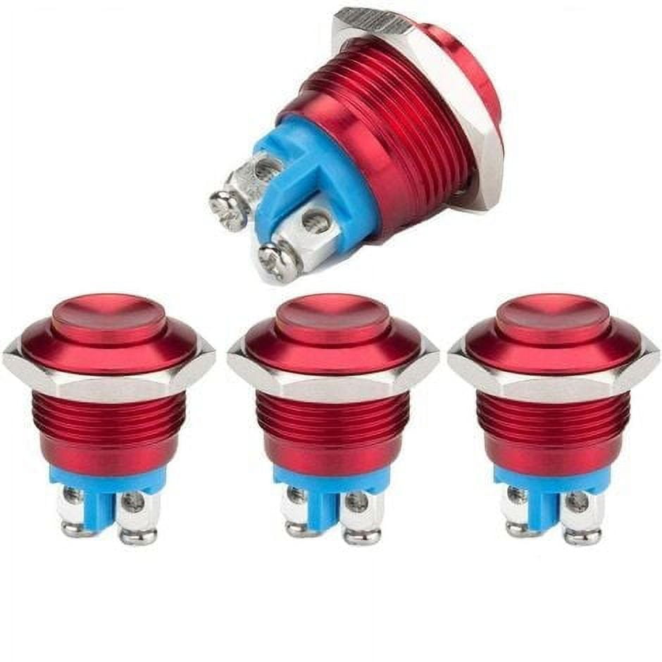 16mm Metal Momentary Push Button Switch, Round Button Switch, Car Push ...