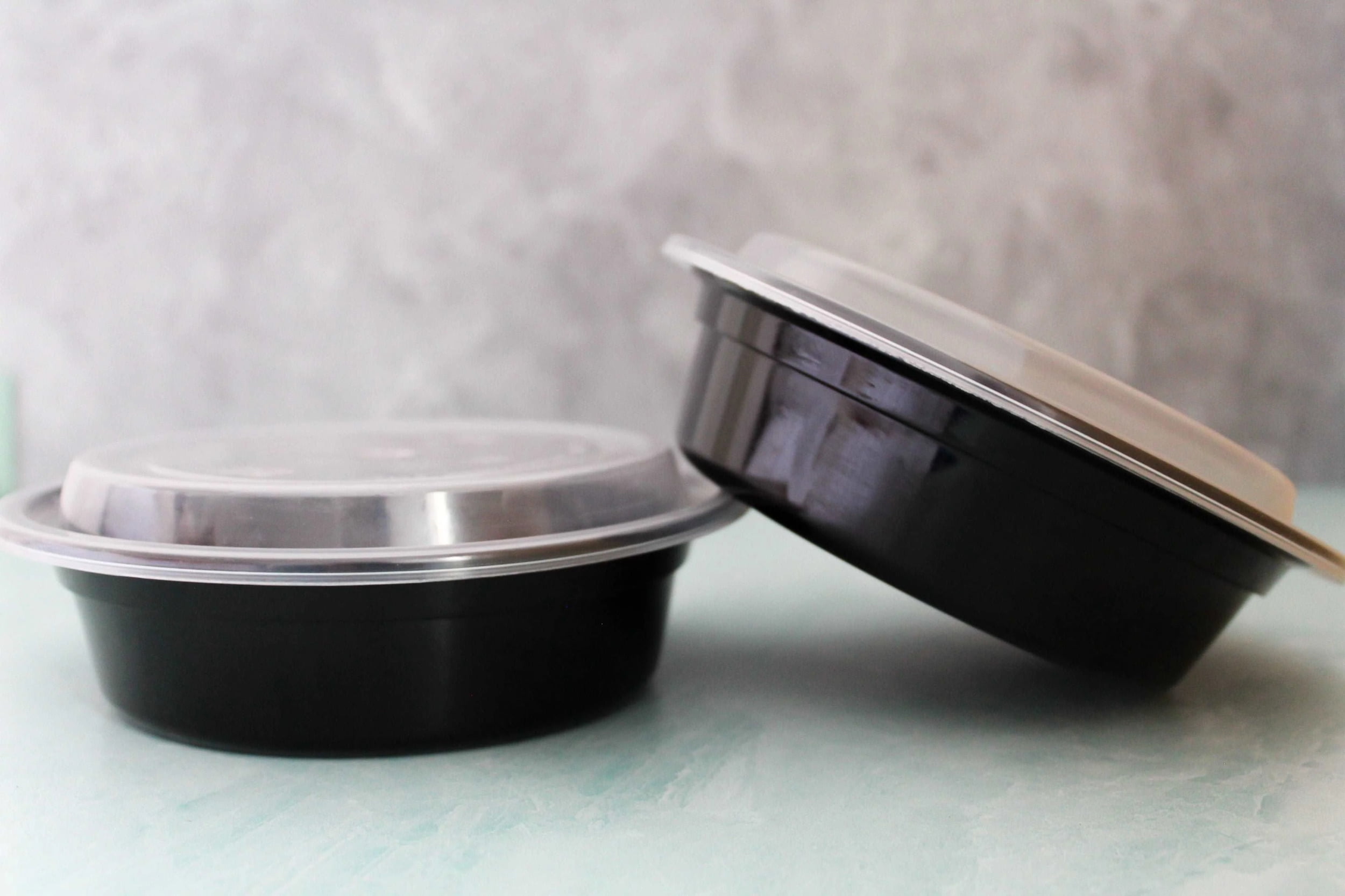 16oz 7" Round Plastic Container with Lid (150pcs) | Take-Out Container ...