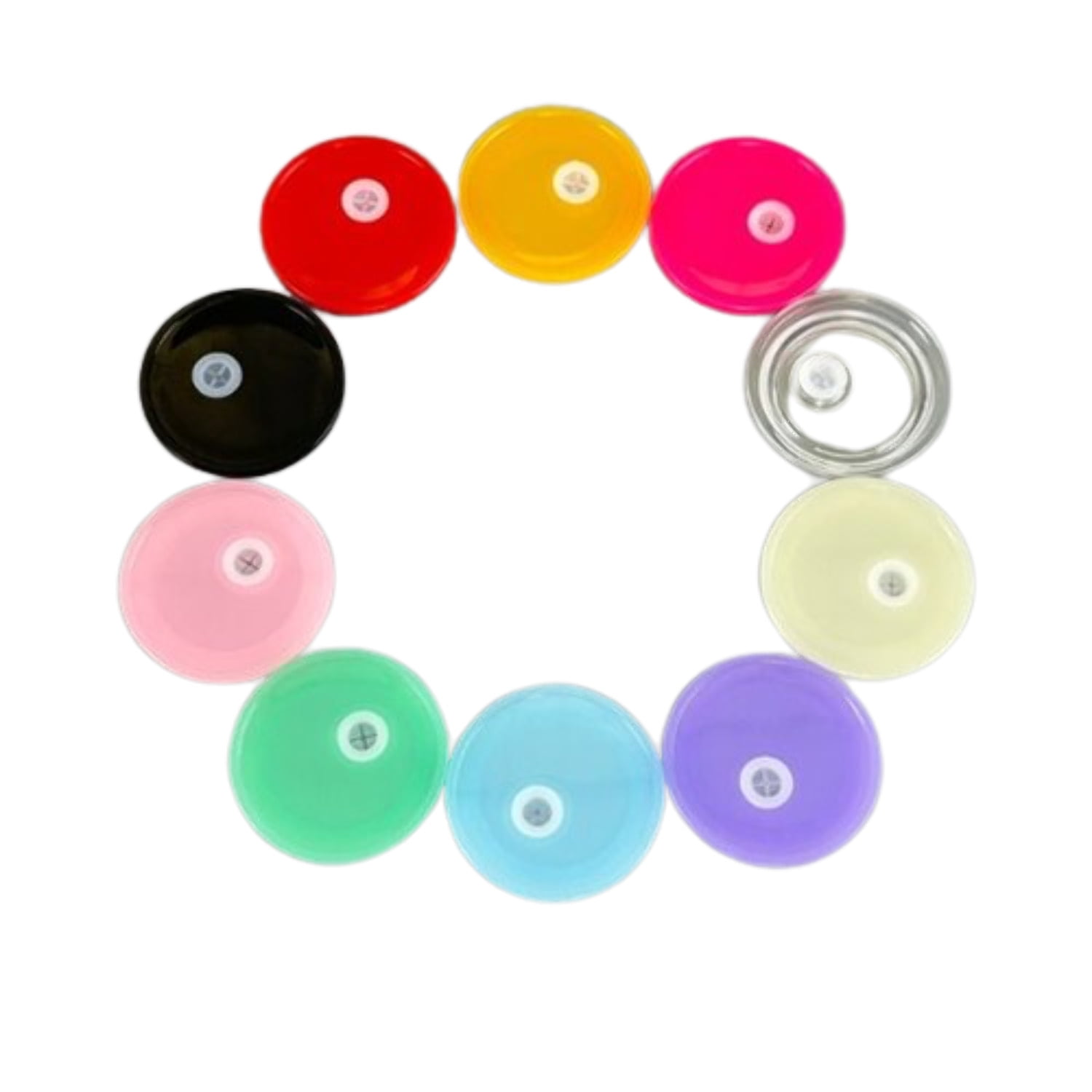 16oz Blank Glass Can Jar plastic Colored lid Tumbler (Lids Only ...