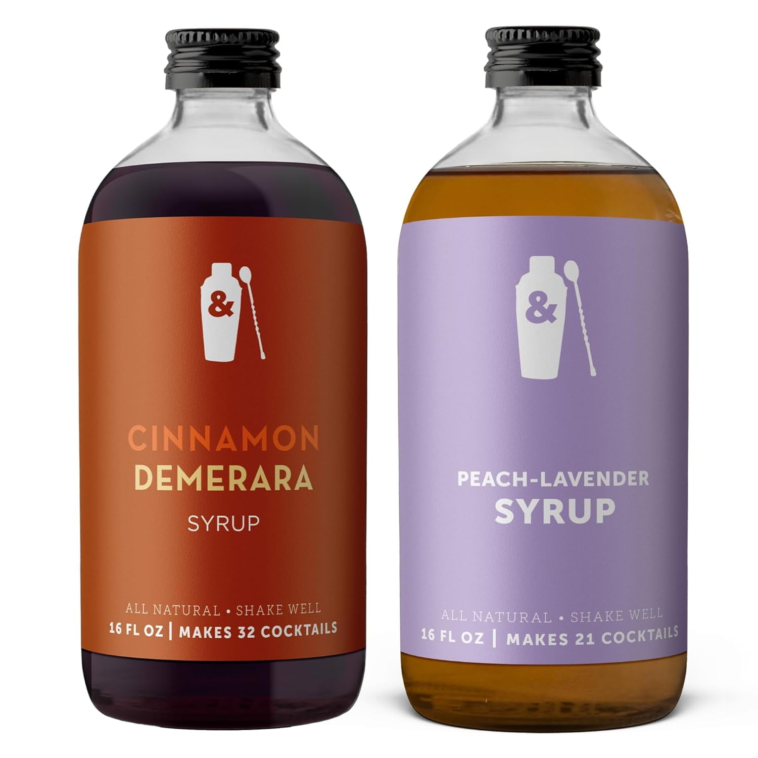16oz Cinnamon Demerara Syrup + 16oz Peach Lavender Syrup, Cocktail ...