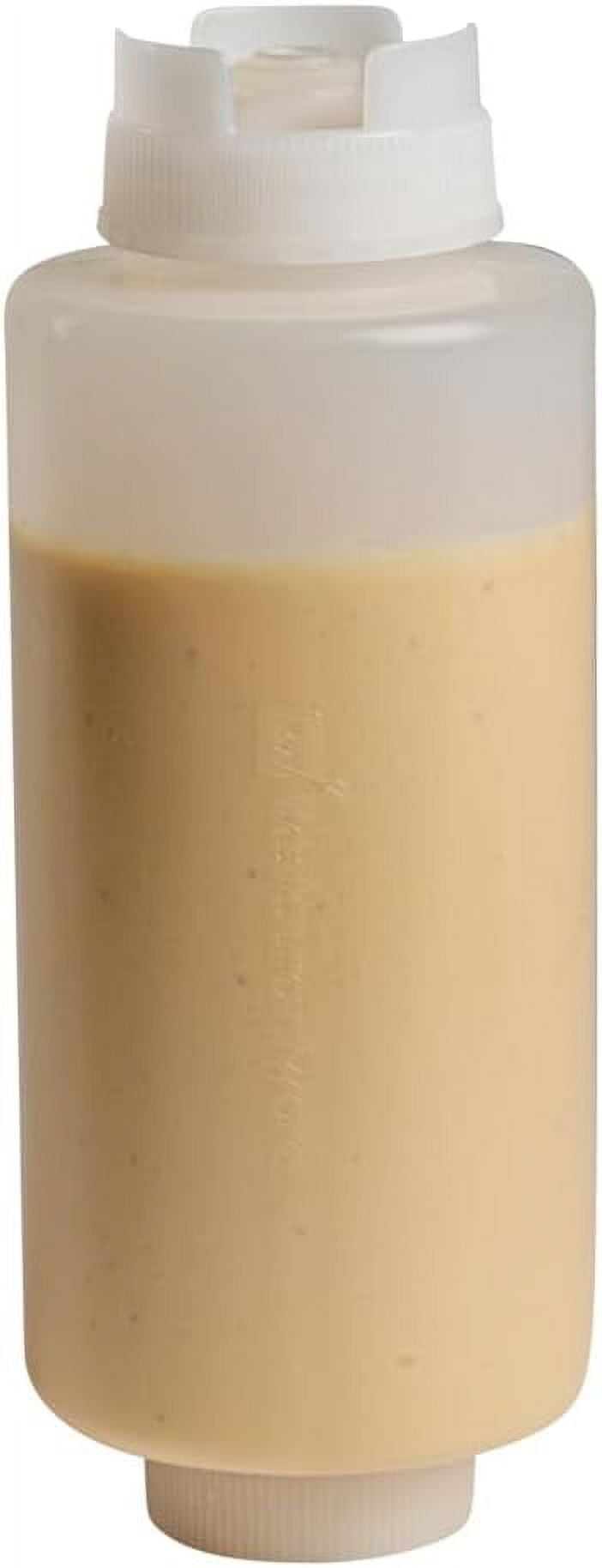 16oz. FIFO Inverted Plastic Squeeze Bottle with Refill and Dispensing ...