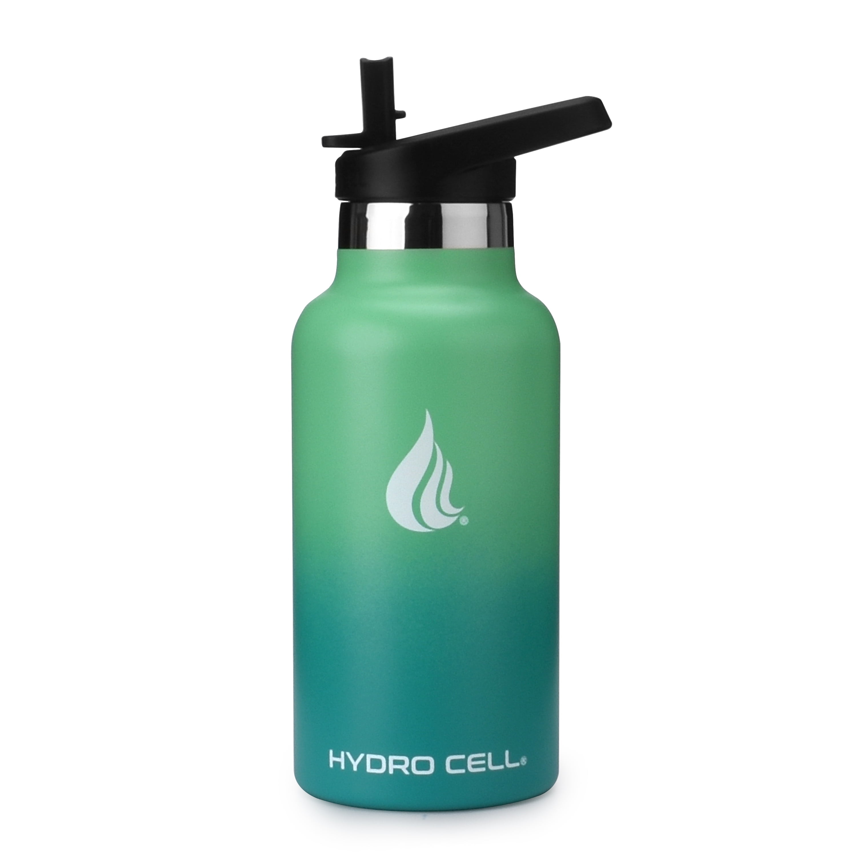16oz (Fluid Ounces) Standard Mouth Hydro Cell Stainless Steel Water ...