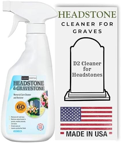 16oz Headstone Cleaner for Graves, Tombstones & Headstones - Highly ...