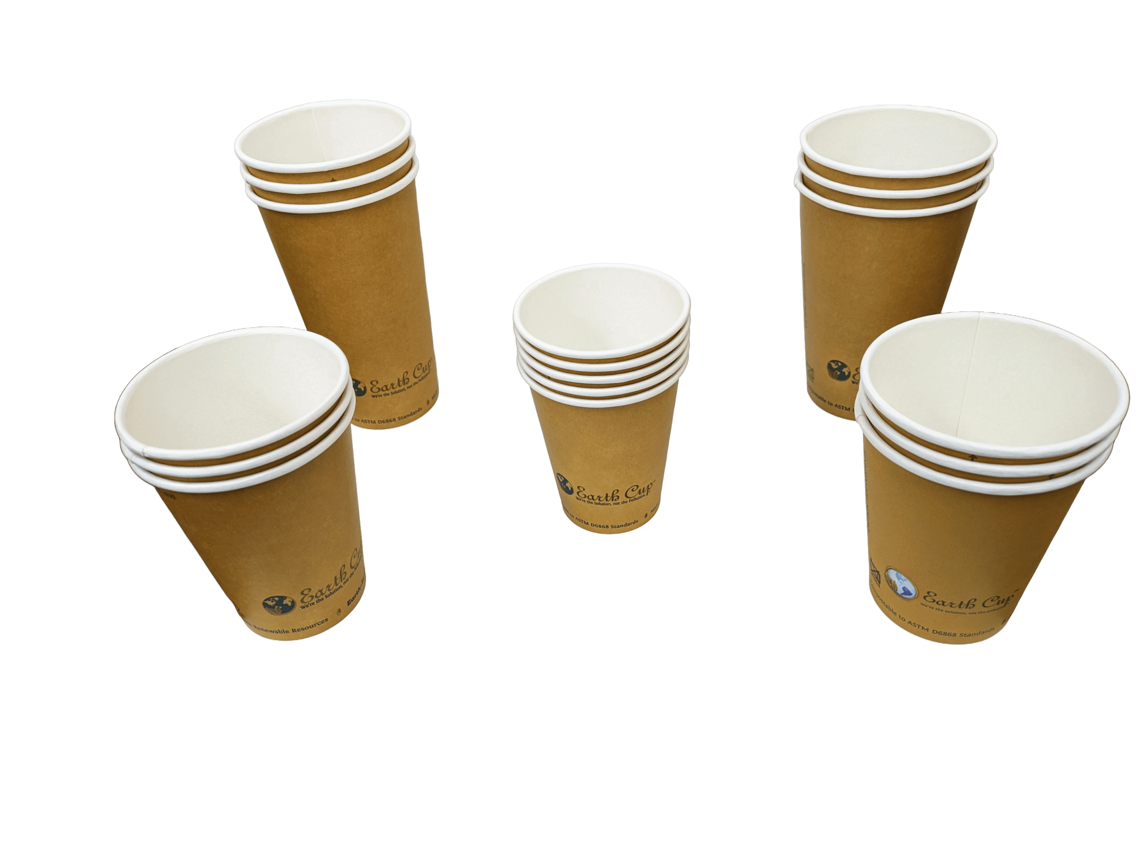 16oz Kraft Earth Hot Cup, Compostable - Walmart.com